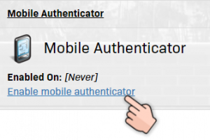 Mobile Device Authenticator Enrollment Directions
